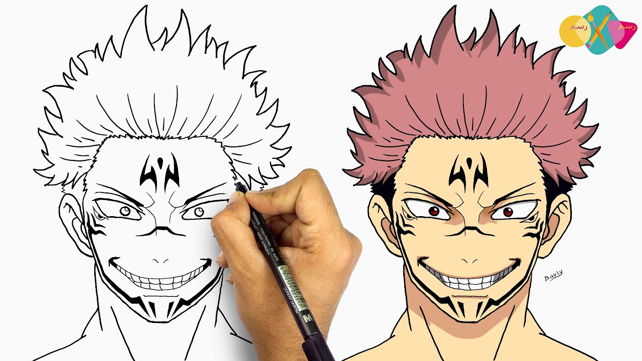 كيفية رسم شخصيات انمي - اكاديمية مجتهد